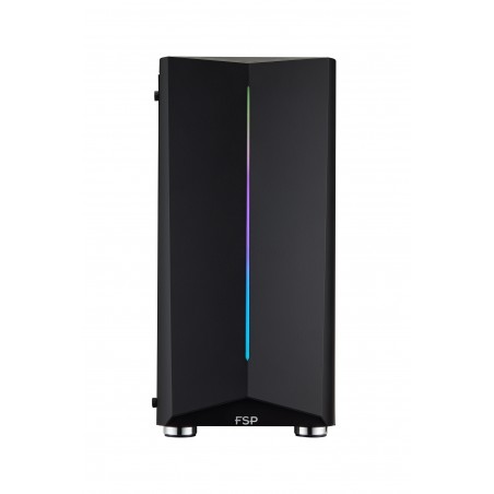 FSP/Fortron ATX Midi Tower CMT151 Black, průhledná bočnice, 1 x A. RGB ...