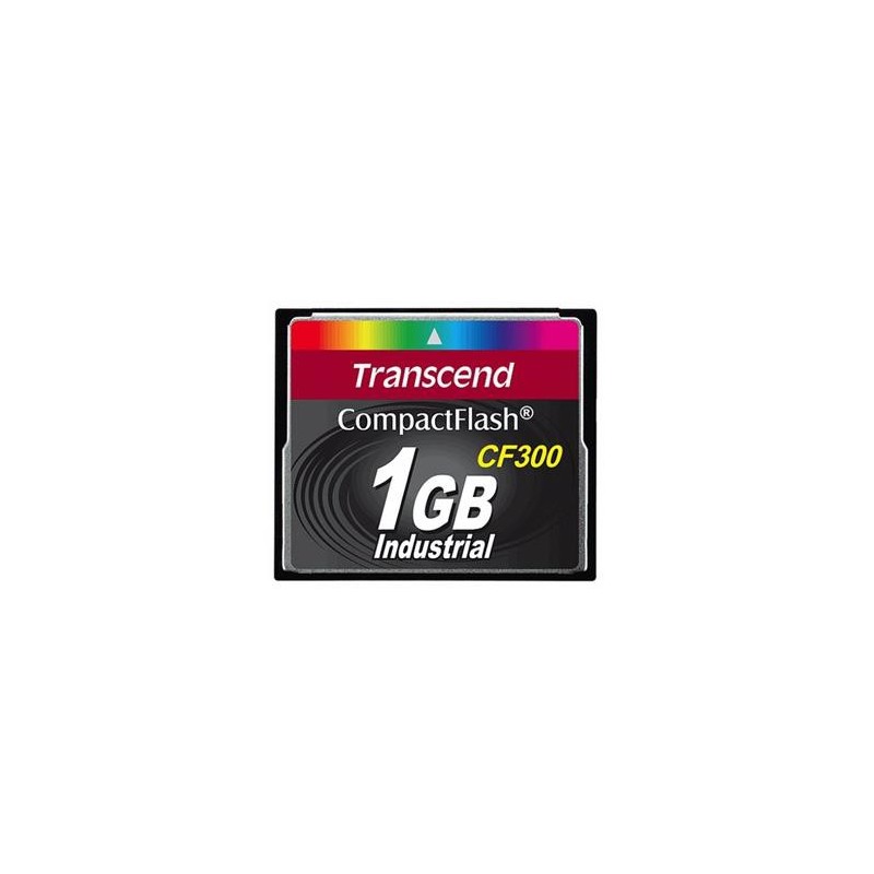 Transcend 1GB INDUSTRIAL CF300 CF CARD, high speed 300X paměťová karta ...