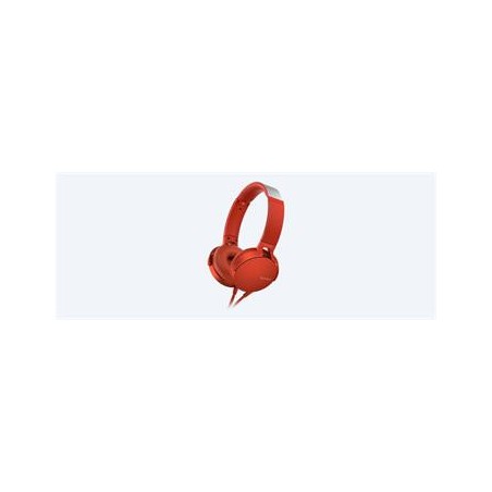 SONY MDRX-B550AP Sluchátka EXTRA BASS & DJ type - headband - Red ...